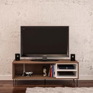 Rack Montreal Para Tv Até 50" 1 Prateleira Castanho E Branco Politorno ...