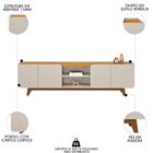 Rack Para Sala Bancada De Tv 75 Pol 220cm D04 Cedro/bali - Mpozenato ...
