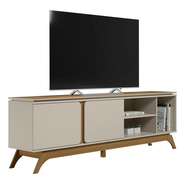 Rack Para Sala De Tv 70 Polegadas 200cm Nice L06 Nature/off - Mpozenato ...
