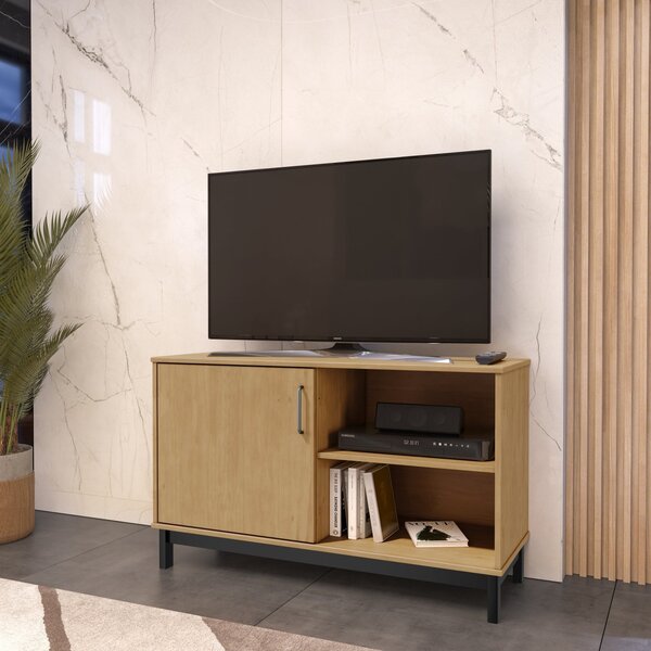 Rack Para Tv Até 43 Polegadas 1 Porta 2 Nichos Madri Finestra Roble ...