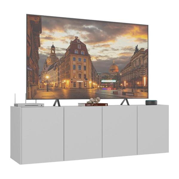 Rack Para Tv Até 50 Polegadas Com 4 Portas Suspenso Multimóveis Mp1070 ...