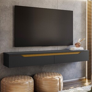 Rack Para Tv Até 55 Polegadas Suspenso Uno Off White/cedro - Olivar ...