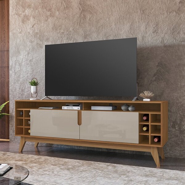 Rack Para Tv Até 60 Polegadas 2 Portas 160cm Wine Versátile Cedro/off ...