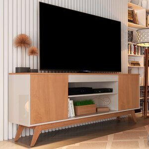 Rack Para Tv Até 60 Polegadas 2 Portas 2 Nichos Retrô Malibu Giga ...