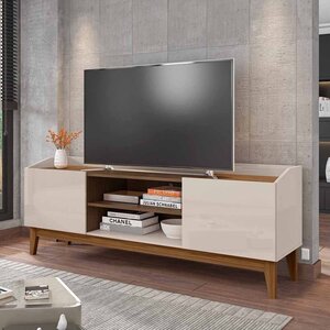 Rack Para Tv Até 60 Polegadas 2 Portas Ravena Versátile Off White/cedro ...