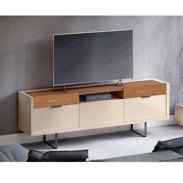 Rack Para Tv Até 60 Polegadas 3 Portas 2 Gavetas Berlim Versátile Casa ...