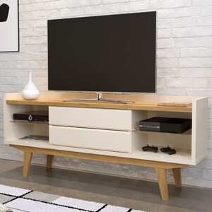 Rack Para Tv Até 65 Polegadas Diamant 2 Gavetas Camaru/perola - Robel ...