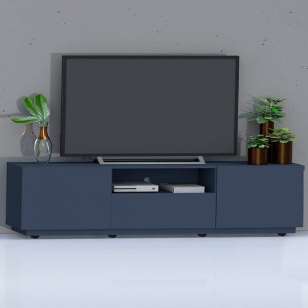 Rack Para Tv Até 65 Polegadas Home Royal Azul - Olivar Móveis | Leroy ...