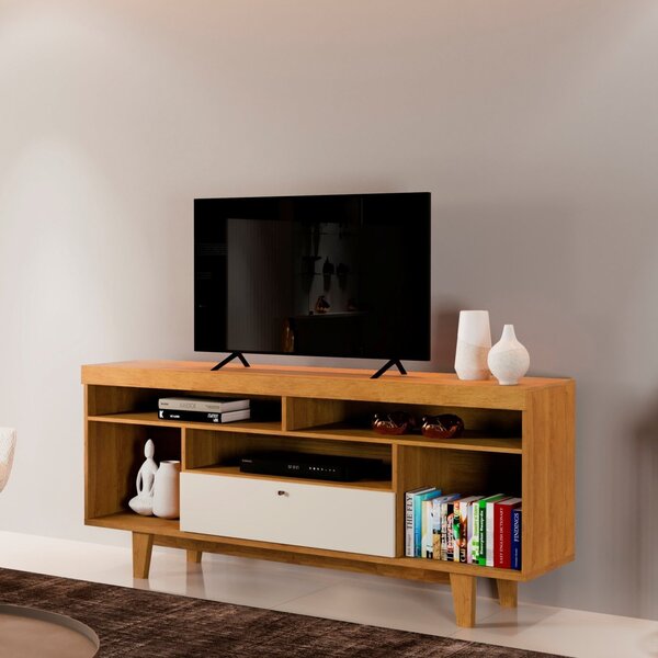 Rack Para Tv Até 65 Polegadas Spazzio New Naturalle/off White | Leroy ...