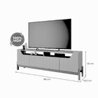 Rack Para Tv Até 70 Polegadas Mdf 185cm Moema Bege Off White/cinamomo ...