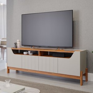 Rack Para Tv Até 70 Polegadas Mdf 185cm Moema Bege Off White/cinamomo ...