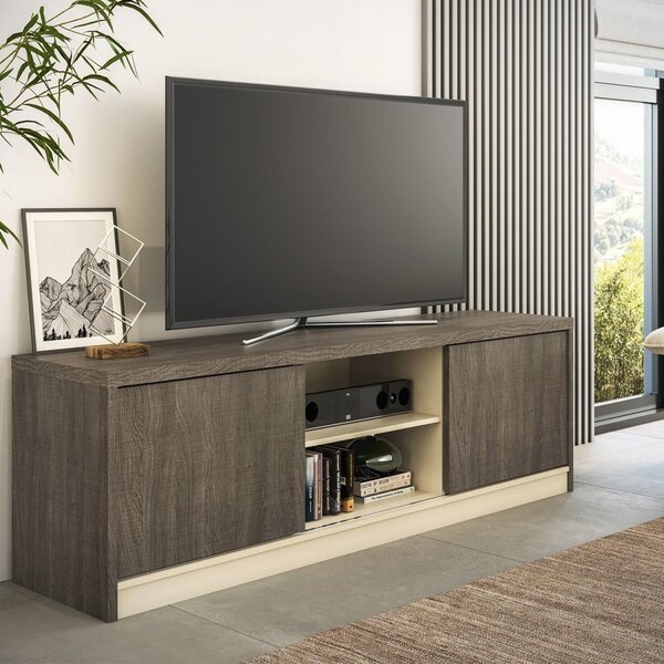 Rack Para Tv Até 72 Polegadas 2 Portas Serenity Carvalho Sevilha/off White | Leroy Merlin