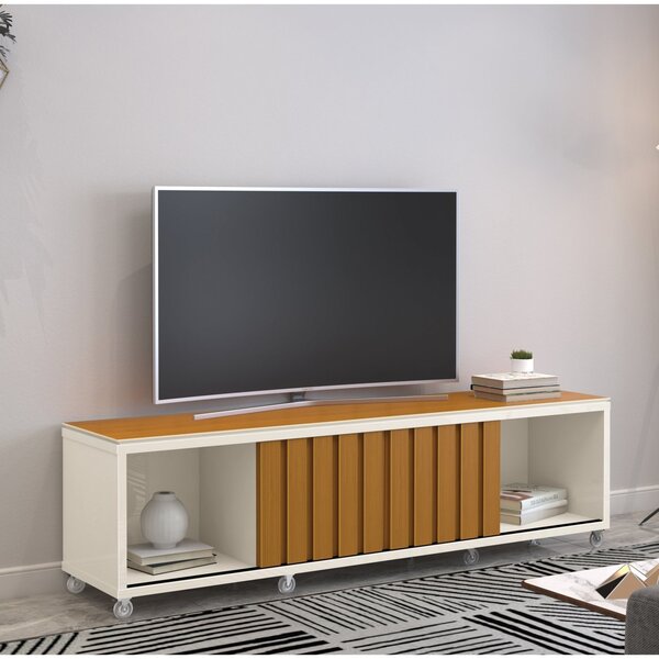 Rack Para Tv Até 75 Polegadas 2 Portas Brise 1.80 Edn Móveis Off White ...