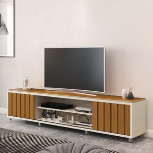 Rack Para Tv Até 75 Polegadas 2 Portas Brise 2.20 Edn Móveis Off White ...