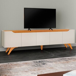 Rack Para Tv Até 75 Polegadas Grécia 4 Portas 1 Gaveta Off White ...