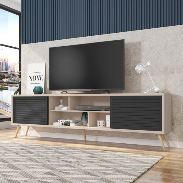 Rack Para Tv Até 75 Polegadas Retrô 220cm Em Bp Porta Pier Multiverso ...