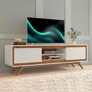 Rack Para Tv Channel Nature Off White Fabri Moveis | Leroy Merlin