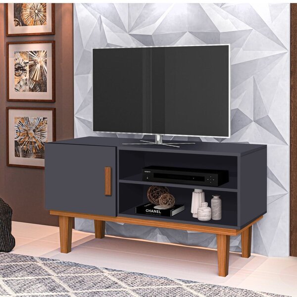 Rack Para Tv De Até 42 Polegadas Denver Carmolar Chumbo/canela | Leroy ...