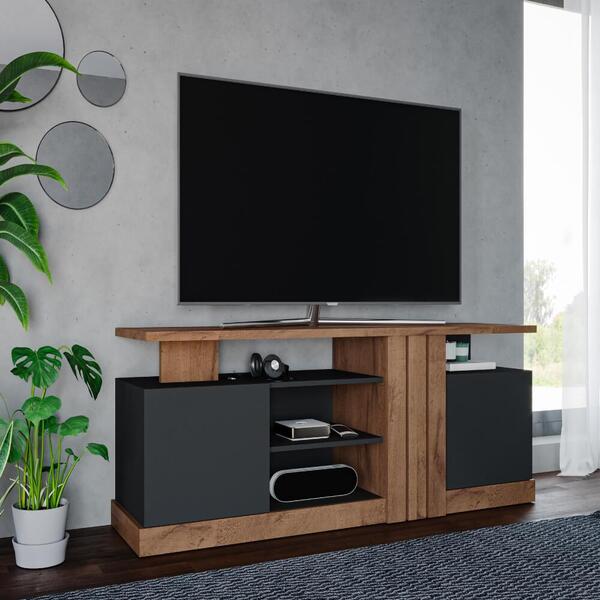 Rack Para Tv De Até 50 Polegadas 2 Portas Cristal Permobili | Leroy Merlin