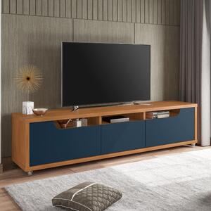 Rack Para Tv Quinn 2.2 Cedro Azul Cobalto | Leroy Merlin