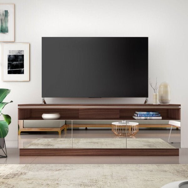 Rack Para Tvs Até 79 Polegadas Com Espelho 3 Portas Ubatuba Colibri ...