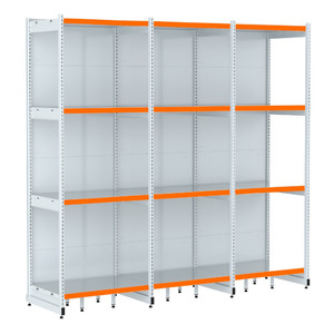 Rack Parede 202 Fit 60 Ate 3 Metros Branco 12 Bandeja Pe Laranja ...