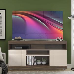 Rack Pequeno Para Tv Até 43 Polegadas 136cm Nogueira Real Off White ...