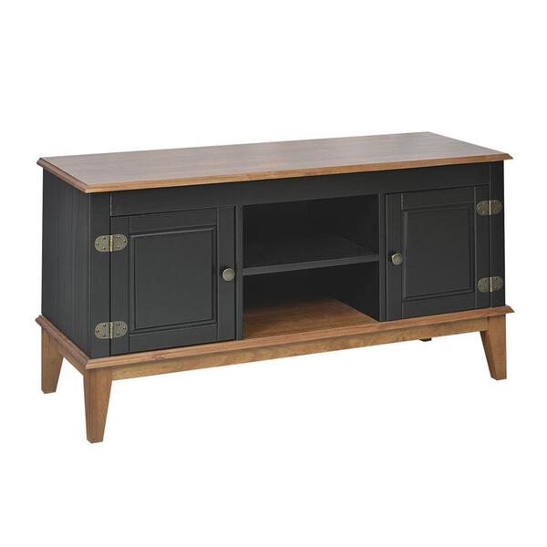 Rack Preto E Amendoa Com 02 Portas | Leroy Merlin
