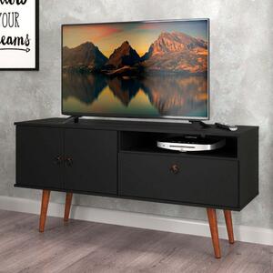Rack Retrô Para Tv 46 Polegadas Topázio Patrimar Preto | Black Friday ...