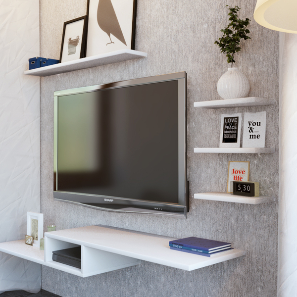 Rack Sem Painel Nairóbi Plus Para Tv Ate 60 Branco Fosco | Leroy Merlin