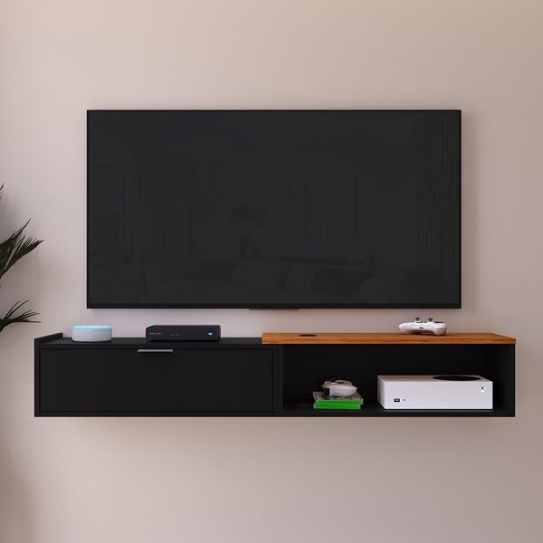 Rack Suspenso Home Aéreo Para Tvs De Até 60 Polegadas Preto | Leroy Merlin