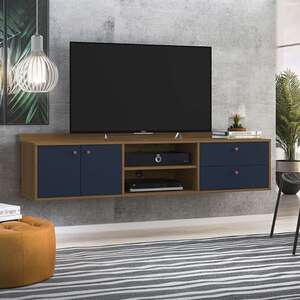 Rack Para Tv Manchester Azul Cobalto Cedro | Leroy Merlin