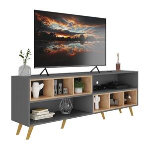 Rack Tv 75" Retrô Com Nichos Jazz Multimóveis V1022 G | Leroy Merlin