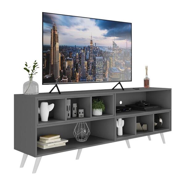 Rack Tv 75" Retrô Com Nichos Jazz Multimóveis V1022 G | Leroy Merlin