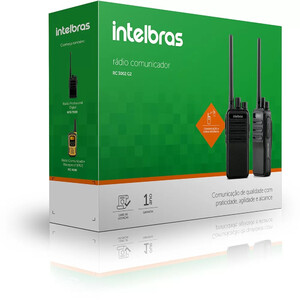 Radio Comunicador Intelbras Rc 3002 G2 Alcance De 20km-preto | Black ...