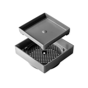 Ralo 15x15 Oculto Seca Piso/porcelanato Inteligente Cinza | Leroy Merlin