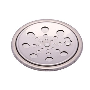 Ralo Banheiro Grelha Redonda 10 Cm Com Fecho E Caixilho Inox | Leroy Merlin