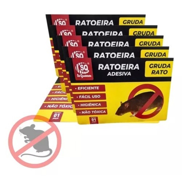 Ratoeira Adesiva Cola Pega Rato 20 Und | Leroy Merlin