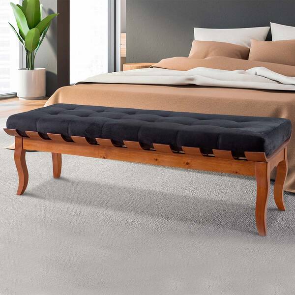 Recamier Banco Isabela 120 Cm Retrô Pés Luiz Xv Estofado Madeira Maciça ...