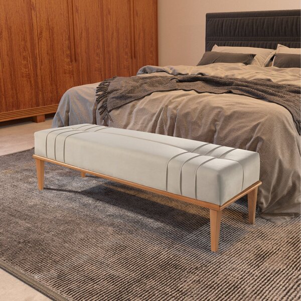 Recamier Em Linho 150cm Valentin Bege Claro | Leroy Merlin