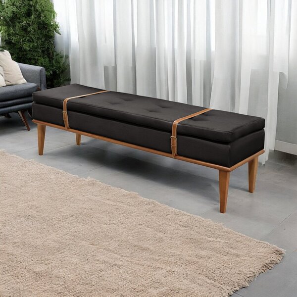 Recamier Luxo Madeira Maciça Londres Preto | Leroy Merlin