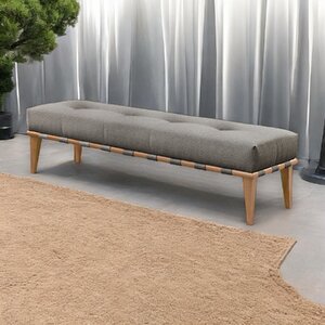 Recamier Puff Luxo Madeira Maciça Berlim Cappuccino | Leroy Merlin