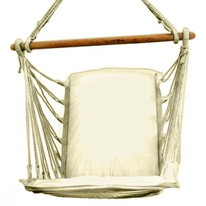 Rede Cadeira Balanço Descanso Teto Suspensa Super Resistente Crú ...