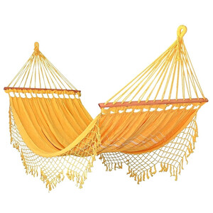 Rede De Dormir Descanso Amarela Com Madeira | Leroy Merlin