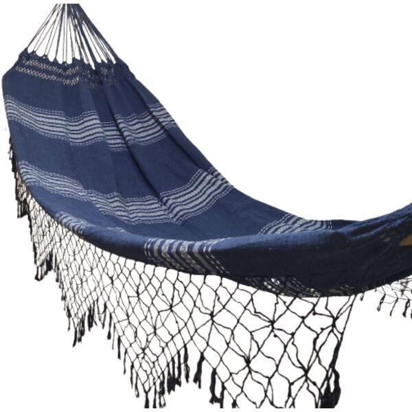 Rede De Dormir Extra Grande Gg Jeans Azul Marinho C/ Babado | Leroy Merlin