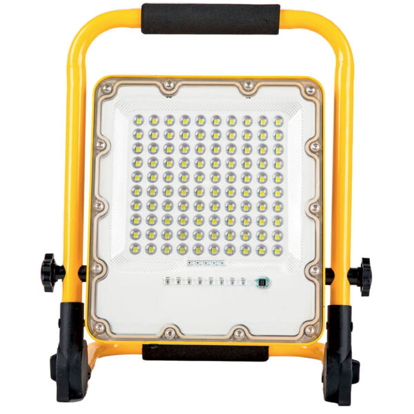 Refletor Holofote Led C/ Bateria Recarregável Portátil 200w Branco Frio ...