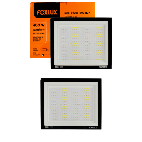 Refletor Led Foxlux 400w 6500k Bivolt | Leroy Merlin