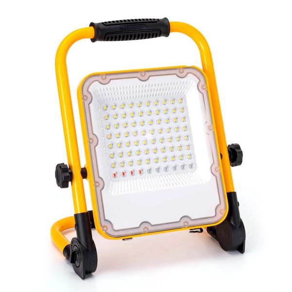 Refletor Portátil Recarregável Luz De Emergência Led 100w Potente 6500k ...