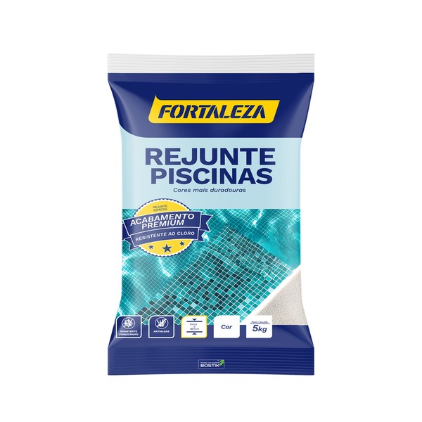 Rejunte para Piscinas Cimentício branco 5kg Fortaleza | Leroy Merlin