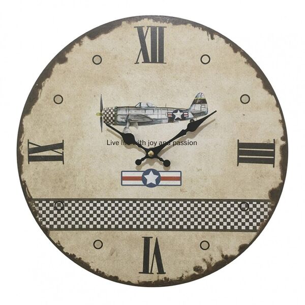 Relogio De Parede Em Madeira Com Numero Romano | Leroy Merlin